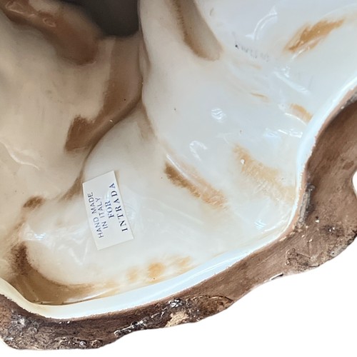 Intrada Large Ceramic Fighting Rooster Pair Figurines Hand Crafted ...