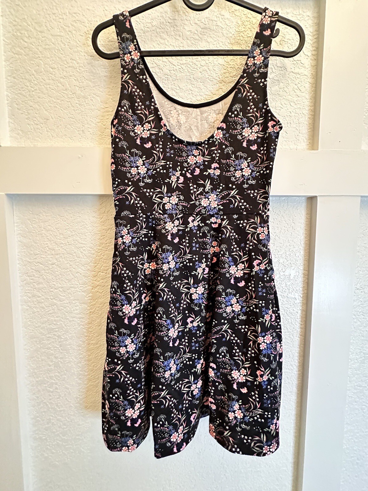 Divided | Junior Sleeveless Black Floral Dress | Size Small | eBay