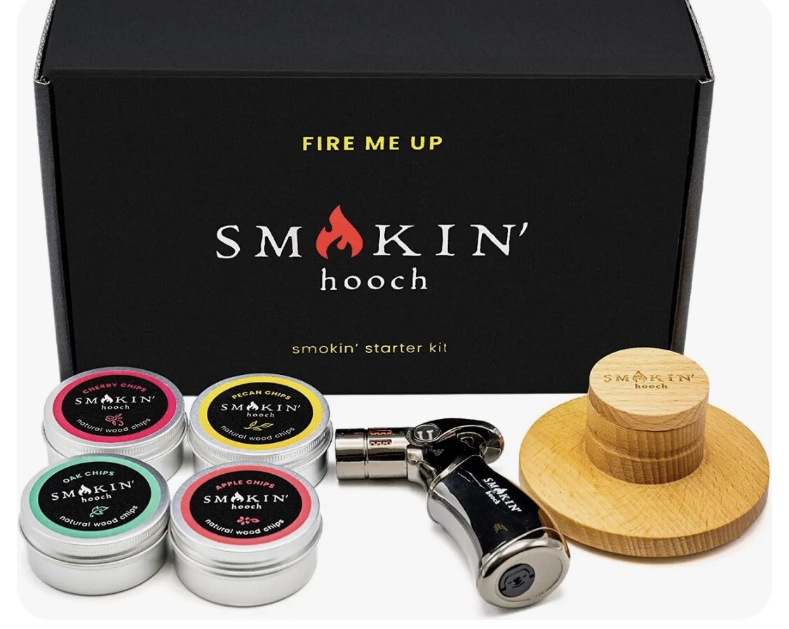 Smokin’ Hooch Starter Kit - Cocktail Smoker Kit With Torch & 4 Wood ...