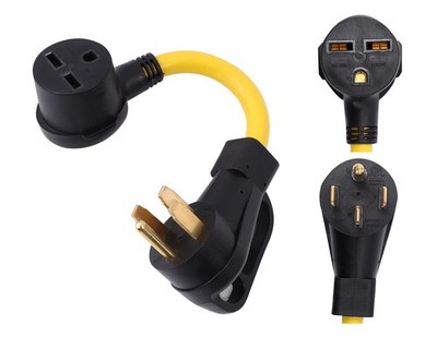 NEMA 14-50P to 6-30R ETL Listed 240V 50 Amp 4 Prong Male Plug to 30 Amp ...