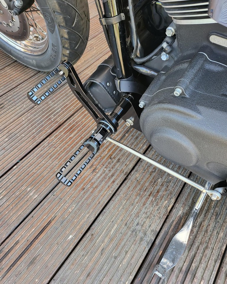 Billet Forward Control for Harley Dyna Low Rider FXDL 93-17 Super Glide ...