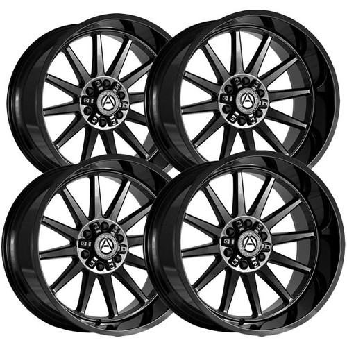 (Set of 4) Artem Off-Road A203 Seneca 22x12 8x170 -44mm Gloss Black ...