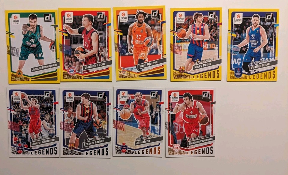 Donruss Euroleauge 9 Cards Lot Yellow Ricky Rubio Legends 2023-24 | eBay