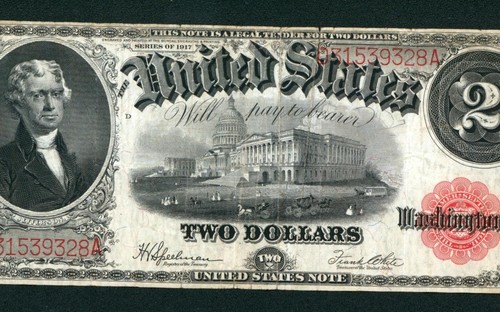 $2 1917 United States Note Legal Tender ** DAILY CURRENCY AUCTIONS ...