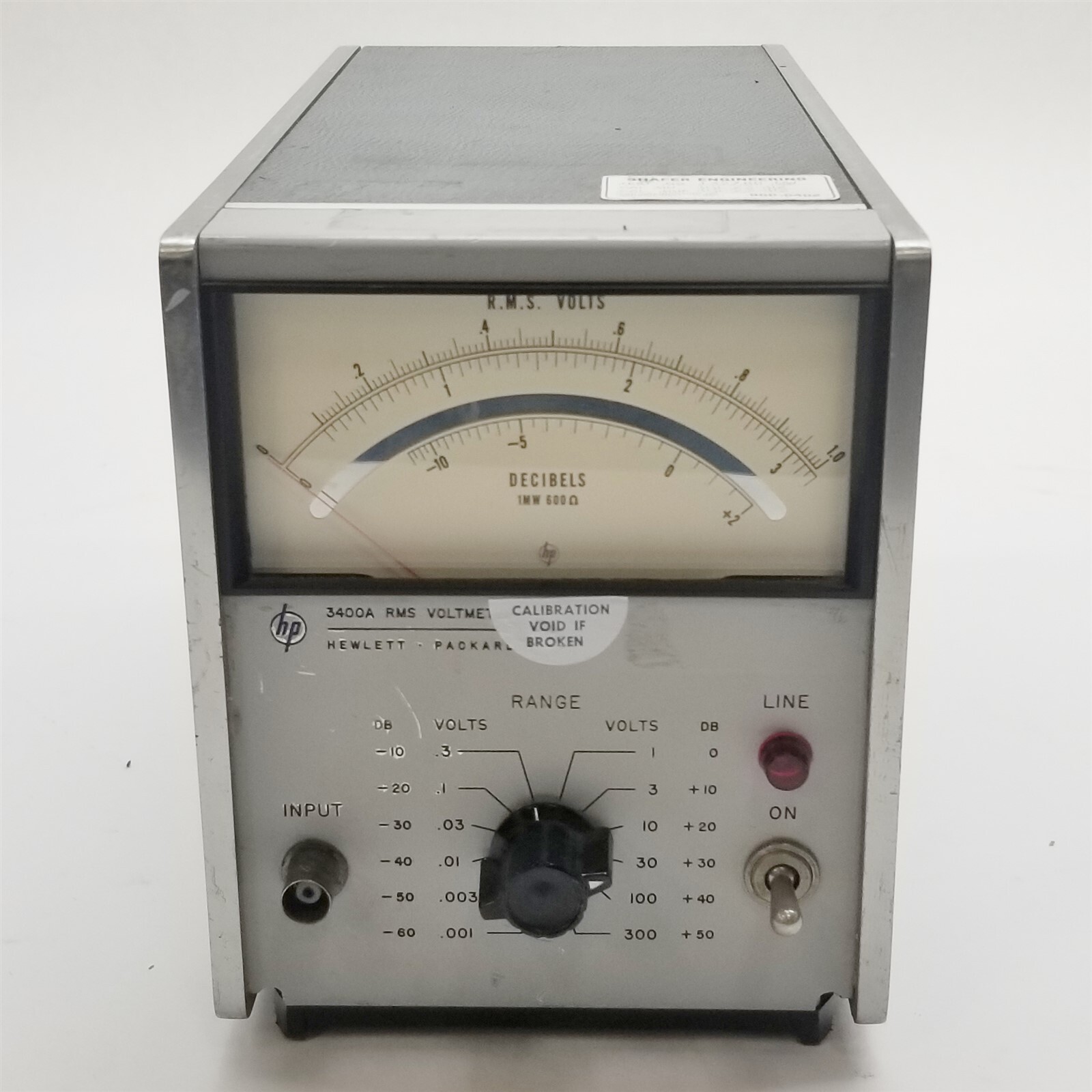 HP 3400A RMS Voltmeter Hewlett Packard 3rd Generation AC for sale online | eBay