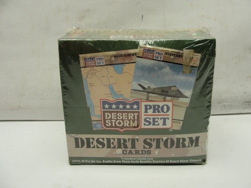 NEW 1991 Pro Set Desert Storm Military Cards Factory Sealed box | eBay