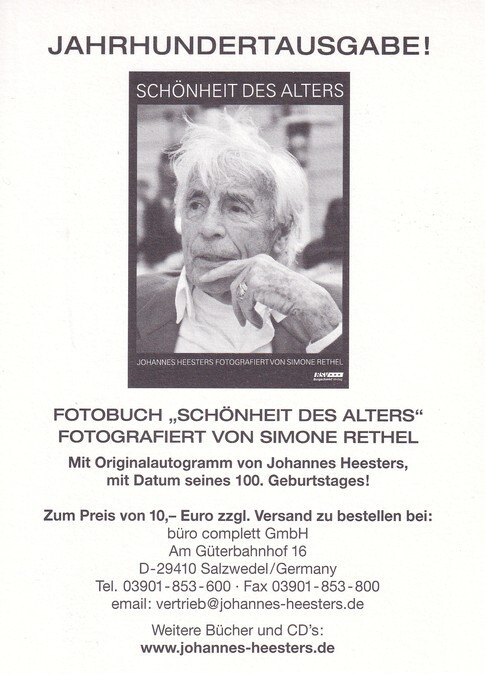 Attore | Johannes HEESTERS | 2003 (Ritratto Colore Rethel) | eBay