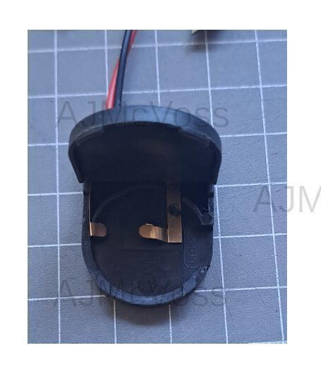 CR2032 Button Coin Cell Battery Socket Holder Case Cover With ON/OFF ...