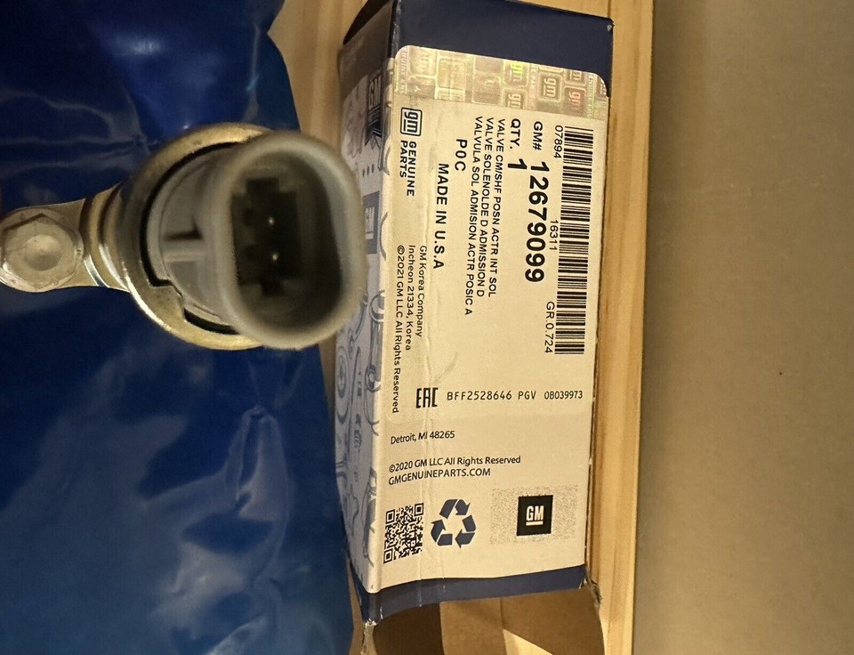 GM Original Equipment Engine Variable Timing Solenoid 12679099 MADE IN ...
