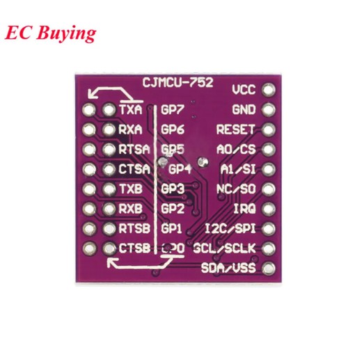 SC16IS752 IIC I2C/SPI Bus Interface to Dual Channel UART Conversion ...