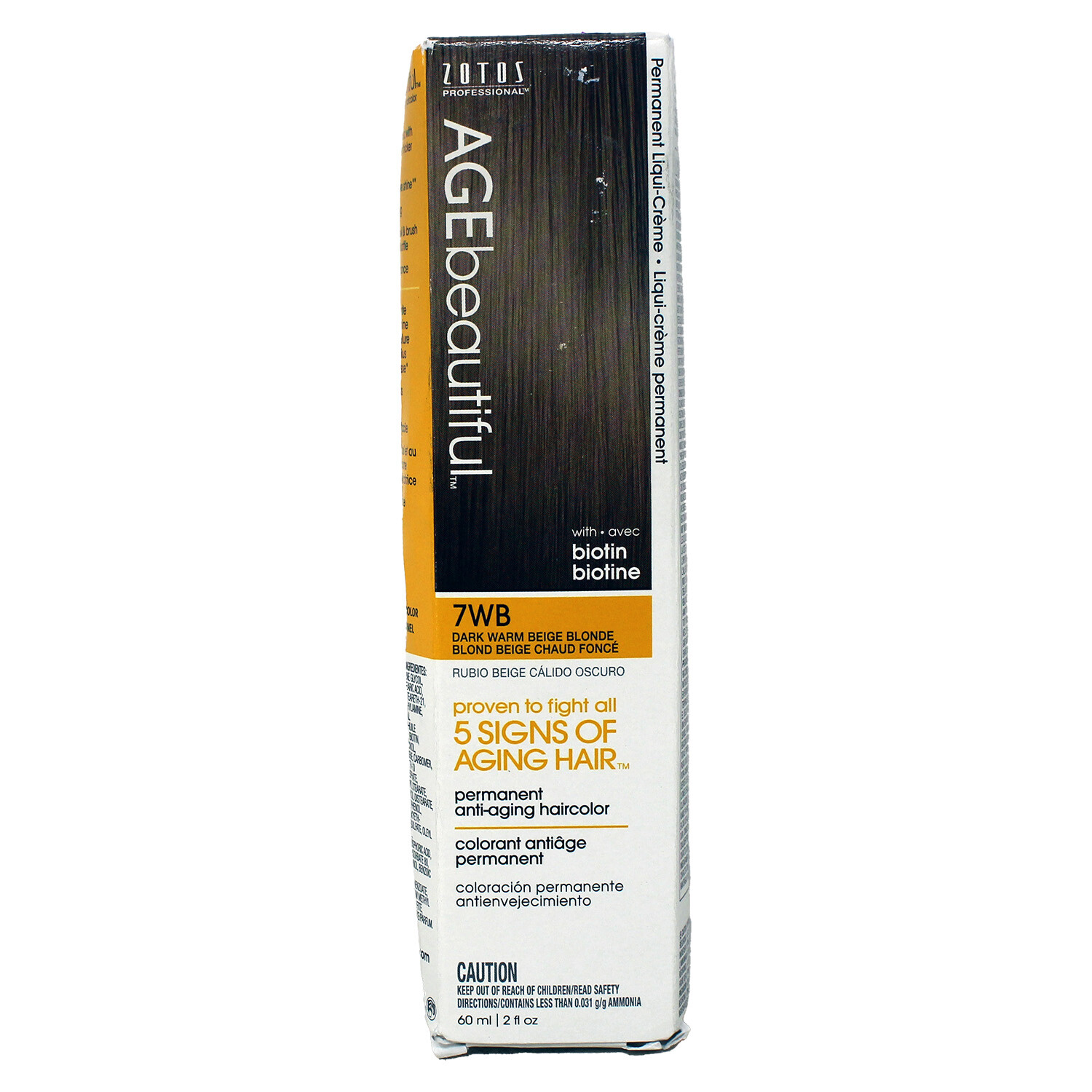Age Permanent Liqui-creme Haircolor 7wb Dark Warm Beige Blonde Zotos ...