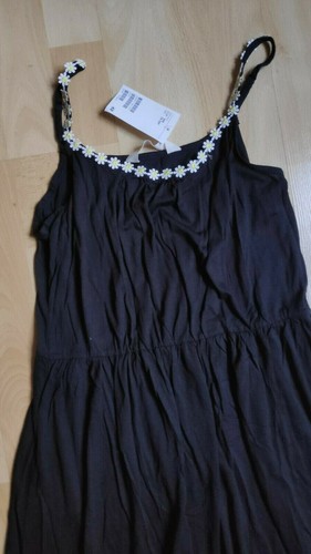 ROBE longue H&M S 34 36 Plage SOIREE Fleurs bodées Hippie HM VINTAGE ...