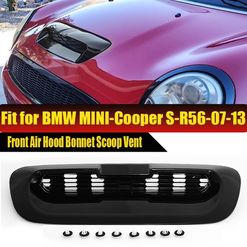 Gloss Black Fits Mini Cooper S R56 2007-14 Car Front Air Hood Bonnet ...