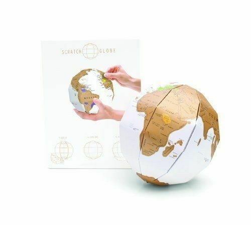 3d Scratch Globe World Map Build Explore Scratchtravel by Luckies of ...