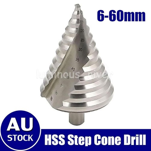 6-60MM 12 Step Nitrogen Coated HSS Spiral Groove Step Cone Drill Hole ...