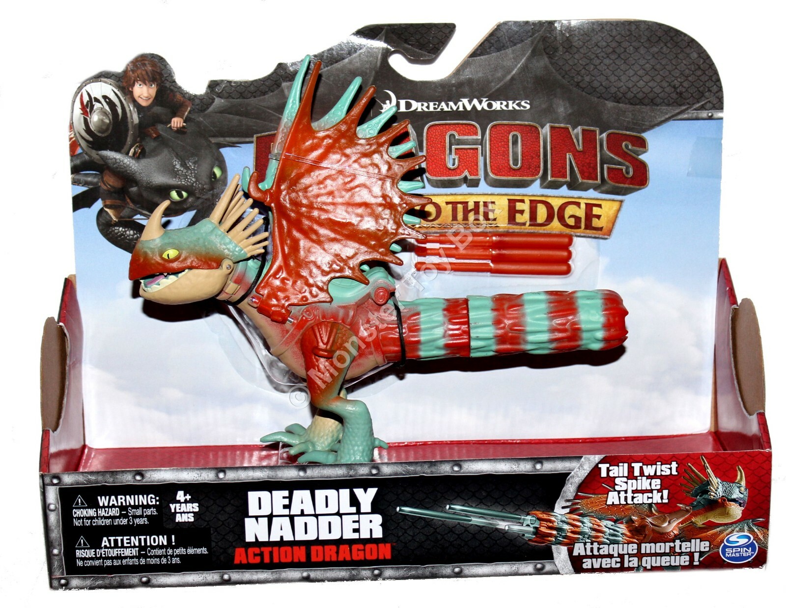 Spin Master Deadly Nadder Dreamworks Dragons Race to the Edge Tail ...