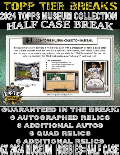 SAN FRANCISCO GIANTS 2024 TOPPS MUSEUM COLLECTION 6 BOX 1/2 CASE BREAK ...
