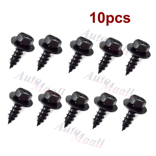 10pcs Bumper Fender Splash Shield Rivet Clip Bolt Screw Fastener 6*19mm ...