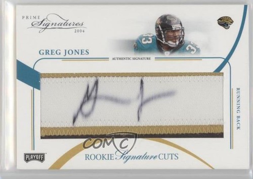 2004 Prime Signatures - Rookie Signature Cuts Greg Jones #136 /99 (AU ...
