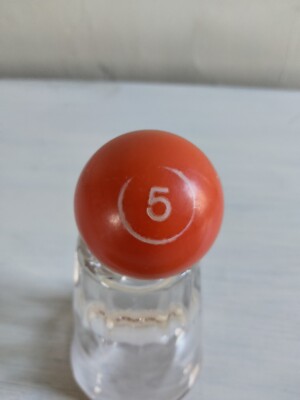 VTG 1972 MILTON BRADLEY Pivot Pool Tabletop Game Part: ORANGE SOLID 5 ...