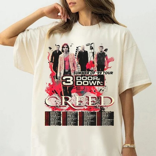 Creed Wallen Concert Tour Shirt, Band Merch, Summer Of '99 Tour T-Shirt ...