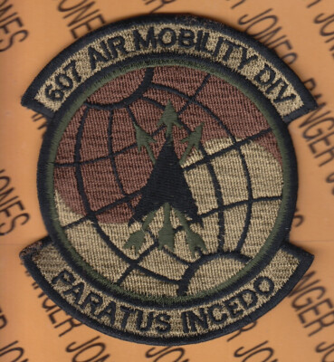 USAF Air Force 607th Air Mobility Division AMD ~3.75" OCP NO HOOK patch ...