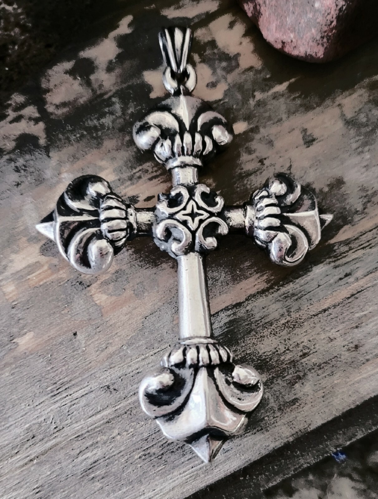 RARE! Heavy 35+ Grams James Avery BAROQUE Cross Penda… - Gem