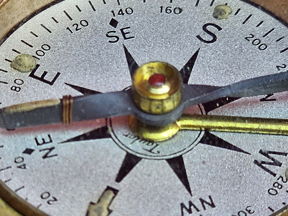 Vintage WWII U S Army Civil Engineers Compass Brass USCE Military ...