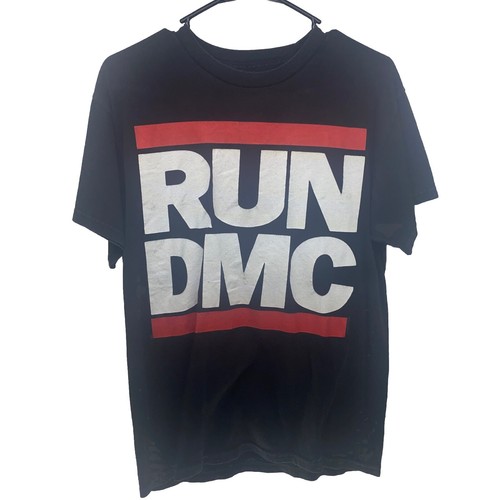 RUN DMC T-Shirt MEDIUM 18” X 24” Black Short Sleeve Hip Hop Music Tee ...