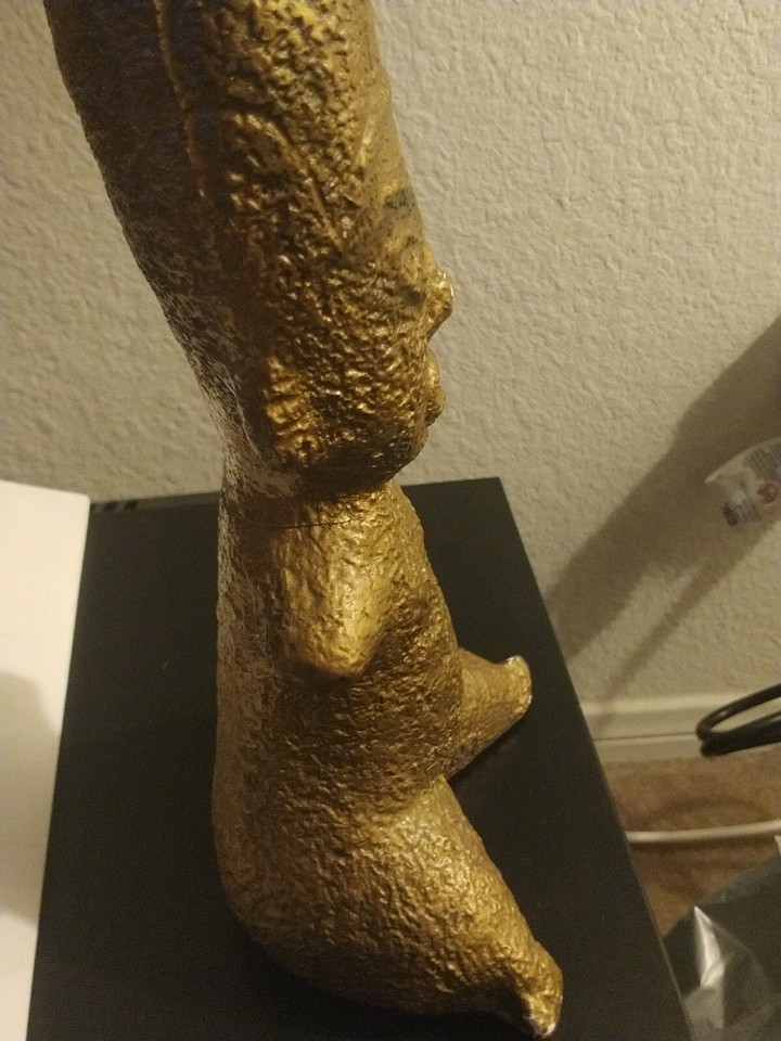 Paleolithic - Neolithic Fertility bronze/gold color sculpture of a ...