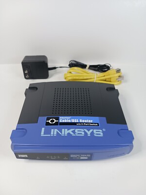 Linksys EtherFast BEFSR41 v3 4-Port Switch 10/100 Cable DSL Wired ...