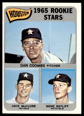 1965 Topps Danny Coombs/Jack McClure/Gene Ratliff SB RC Houston Astros ...