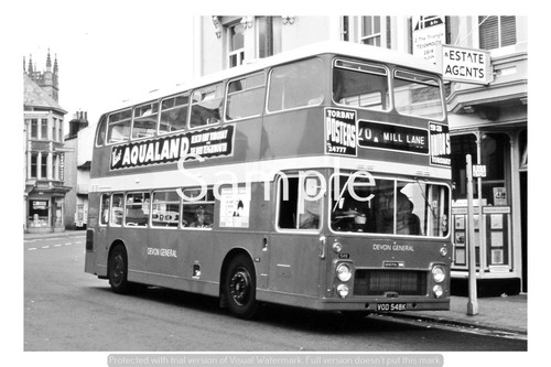 TRUCK PHOTO Devon General Double Double Decker Bus 2 | eBay UK
