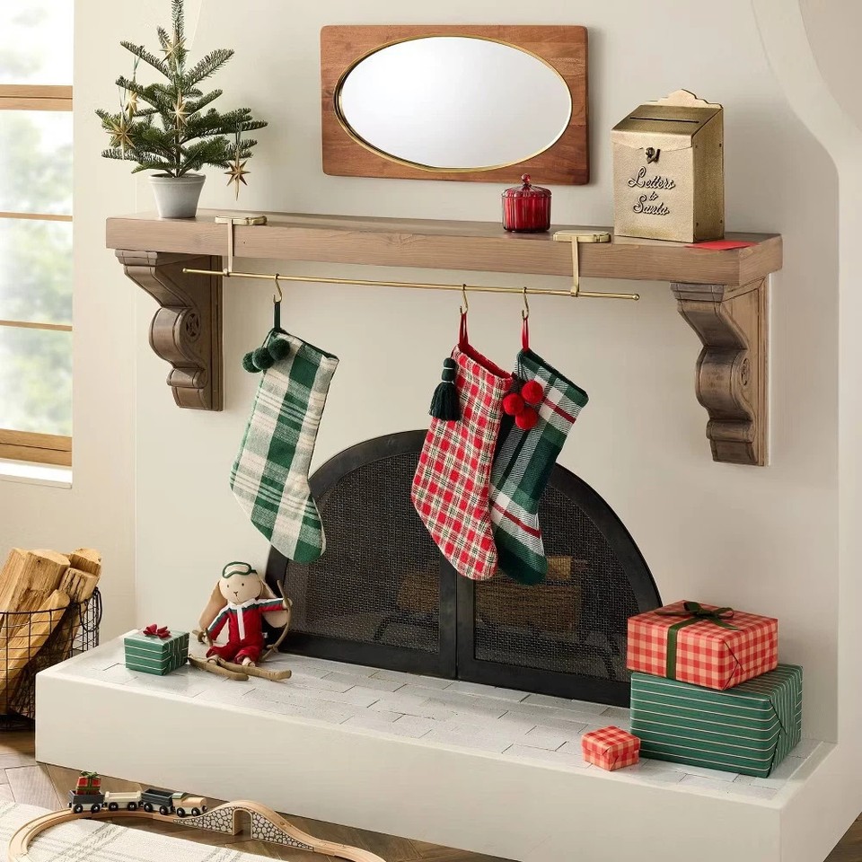 12.6" Brass Gold Tabletop 'Letters to Santa' Mailbox - Hearth & Hand ...