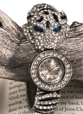 Figaro Couture Bengal Tiger Rhinestone Hinged Watch | eBay