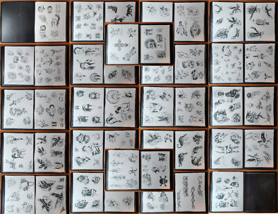 Mike Rollo Malone Traditional Vintage 42 Sheets Tattoo Flash In ...