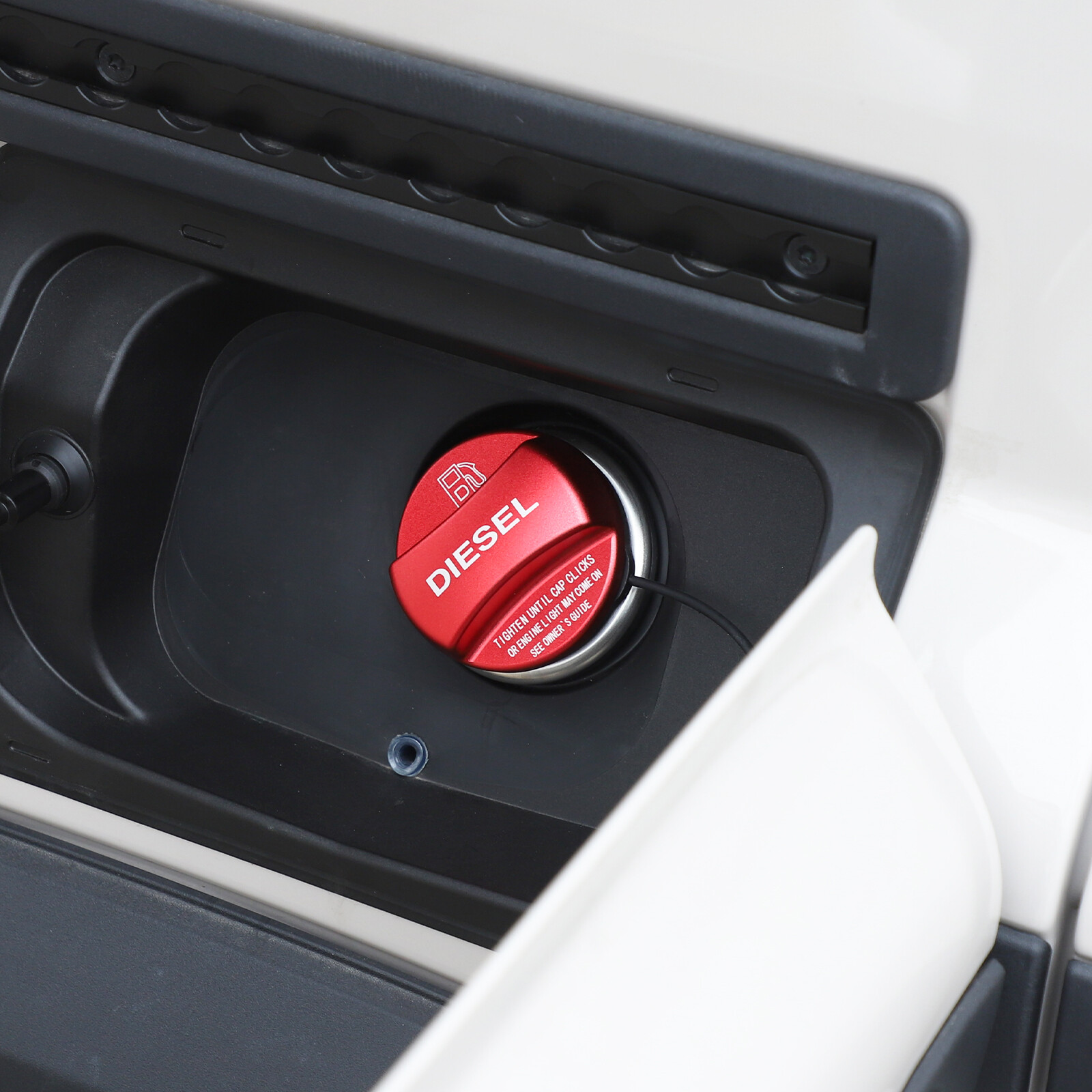 Red Diesel Inner Fuel Filler Cover Gas Tank Cap Aluminum For Ineos ...