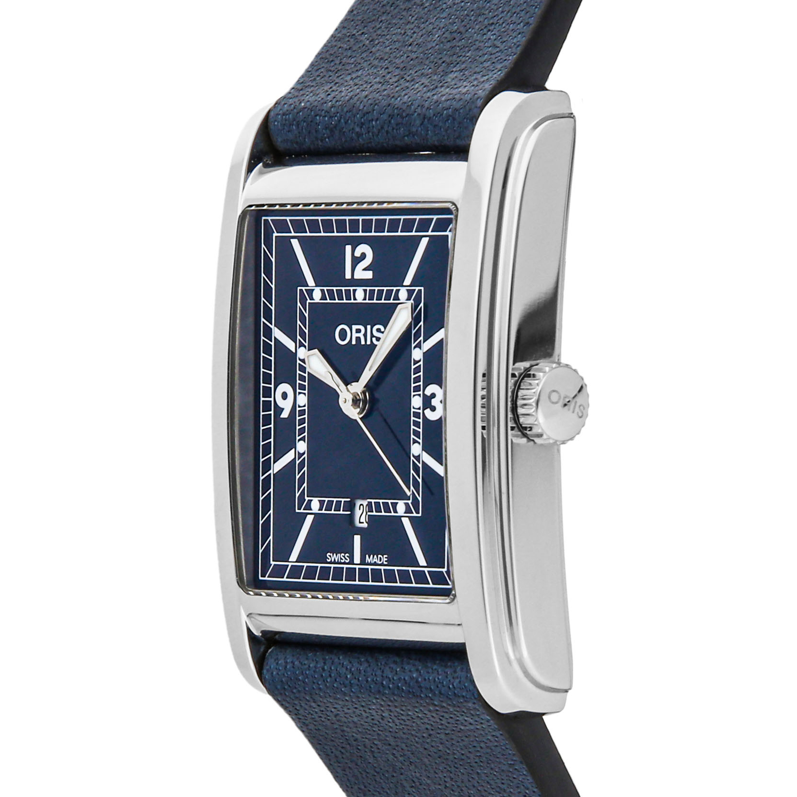 Oris Rectangular Steel Automatic Strap Watch 01 561 7783 4065-07 5 19 ...