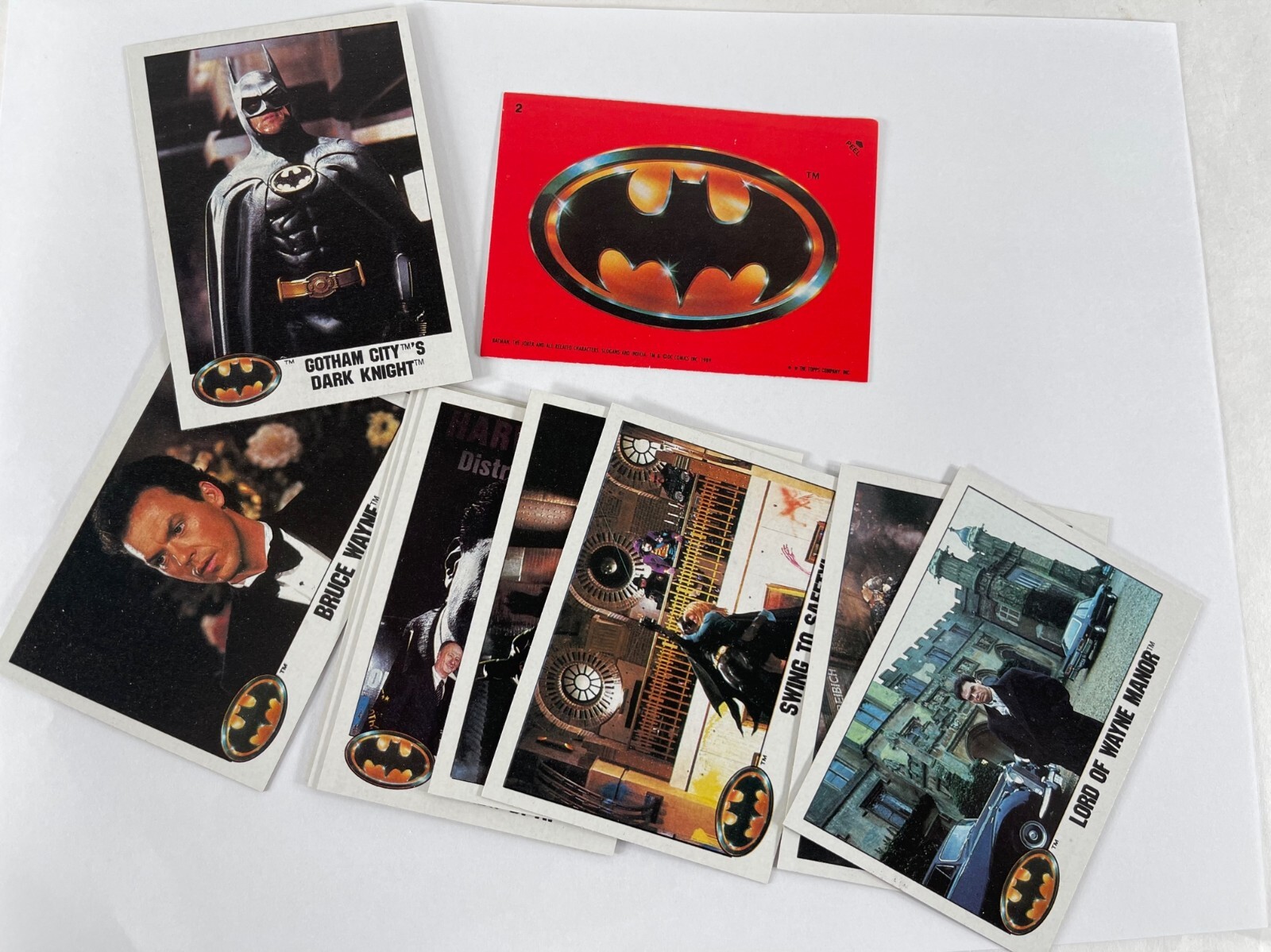 MASSIVE Collection of 1989 TOPPS Batman Movie Trading Cards & Stickers ...
