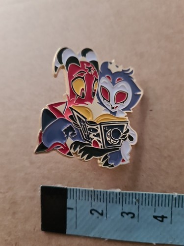 Hazbin Hotel Metal Enamel Pin Badge Brooch Helluva Boss Stolas Blitzo ...