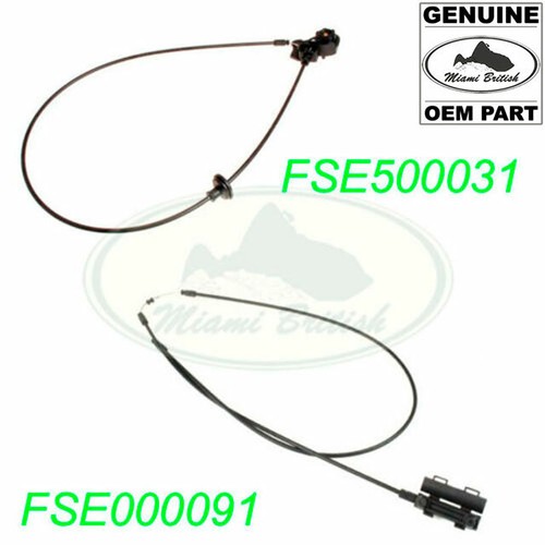 LAND ROVER HOOD CONTROL CABLE SET LR3 RANGE SPORT FSE500031 FSE000091 ...