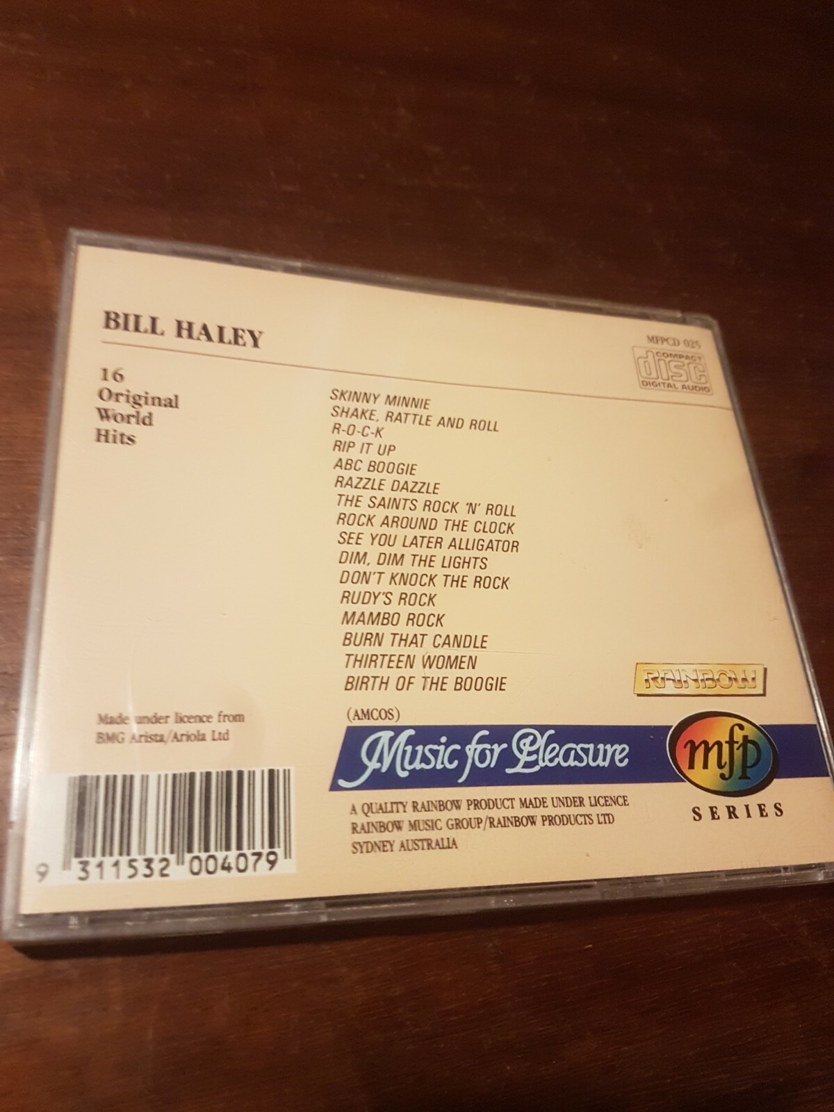 Bill Haley 16 Original World Hits Music For Pleasure Rainbow CD no ...