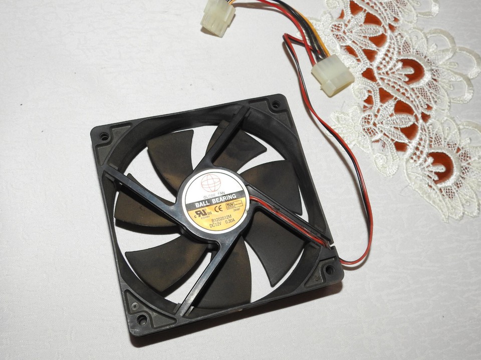 Globe Fan BALL BEARING B1202512M DC12V 0.30A Cooling Fan | eBay UK