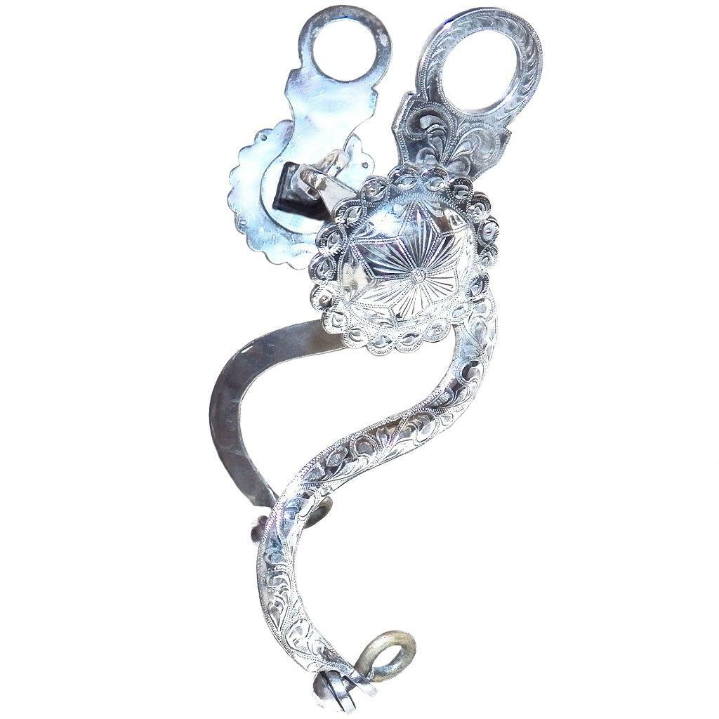 Vintage Engraved Sterling Silver Cavalry S Shank Snaffle Mouthpiece ...