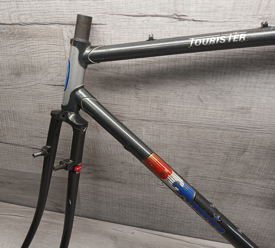 Vintage BCA Grey "TOURISTER" Touring Frame & Fork - USA Made 21" Frame ...