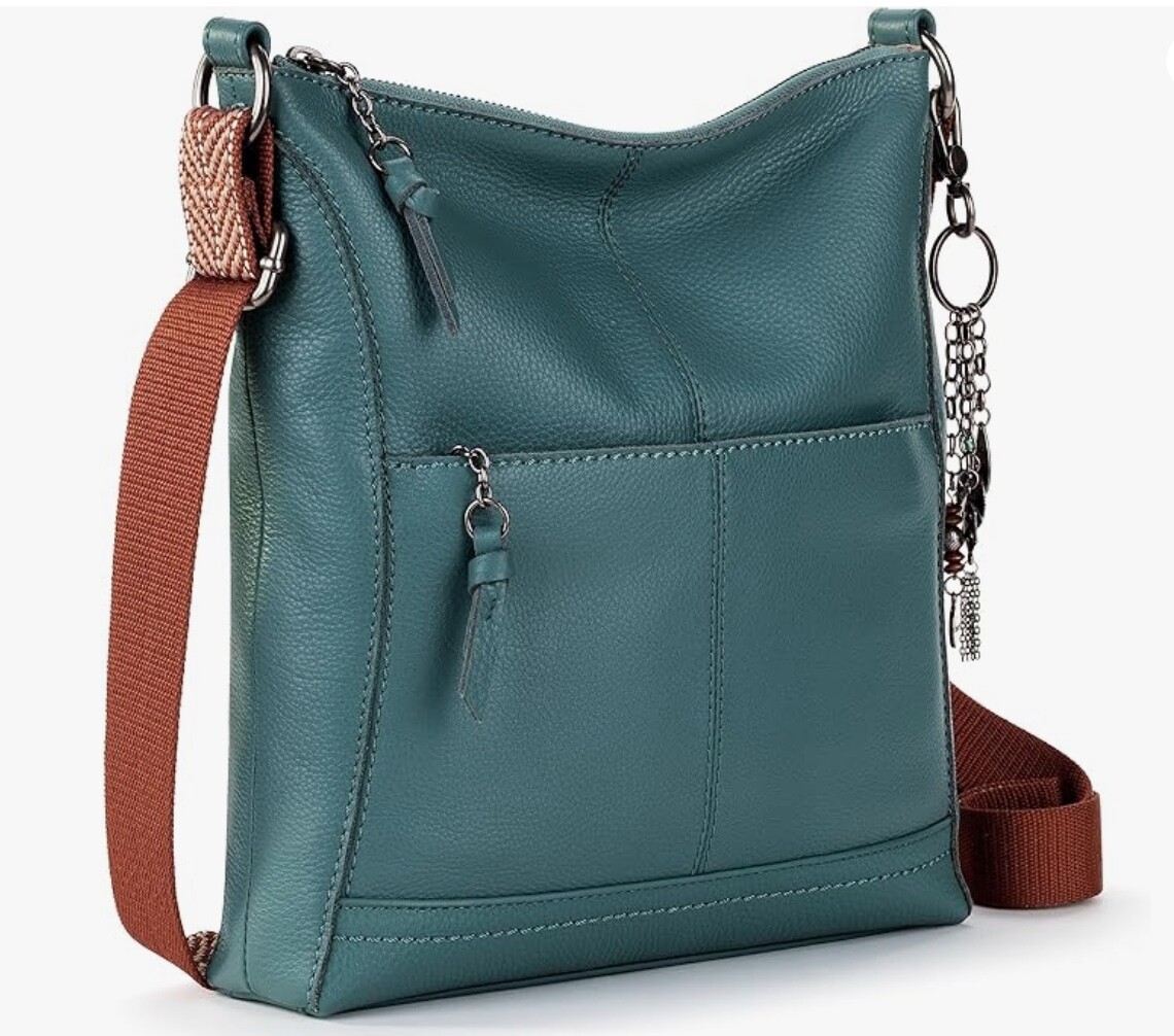 The SAK Lucia Crossbody Bag in Leather Dry Leaf Color Purse Handbag | eBay