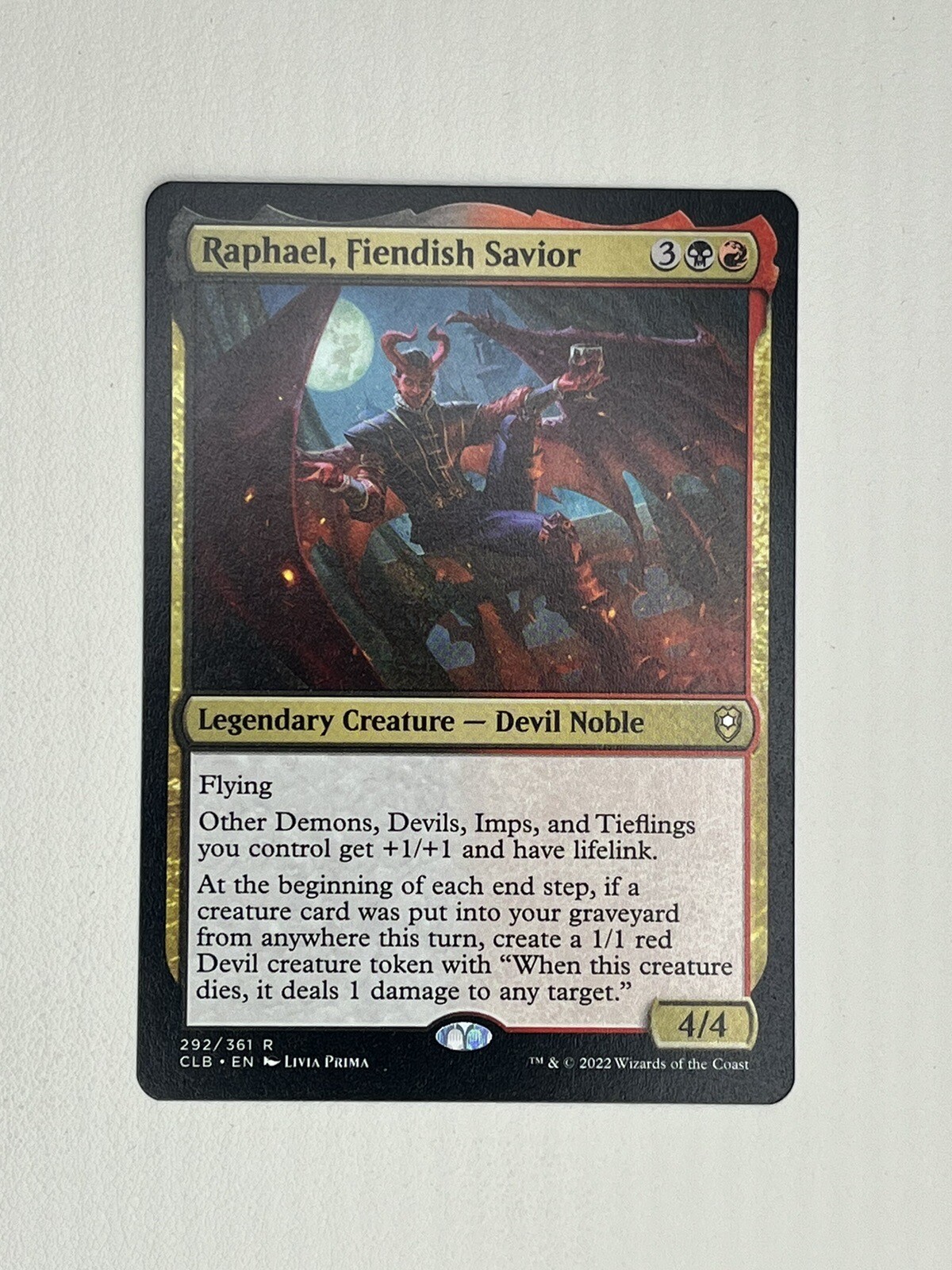 Raphael, Fiendish Savior 292/361 - MTG Commander Baldur's Gate - NM ...