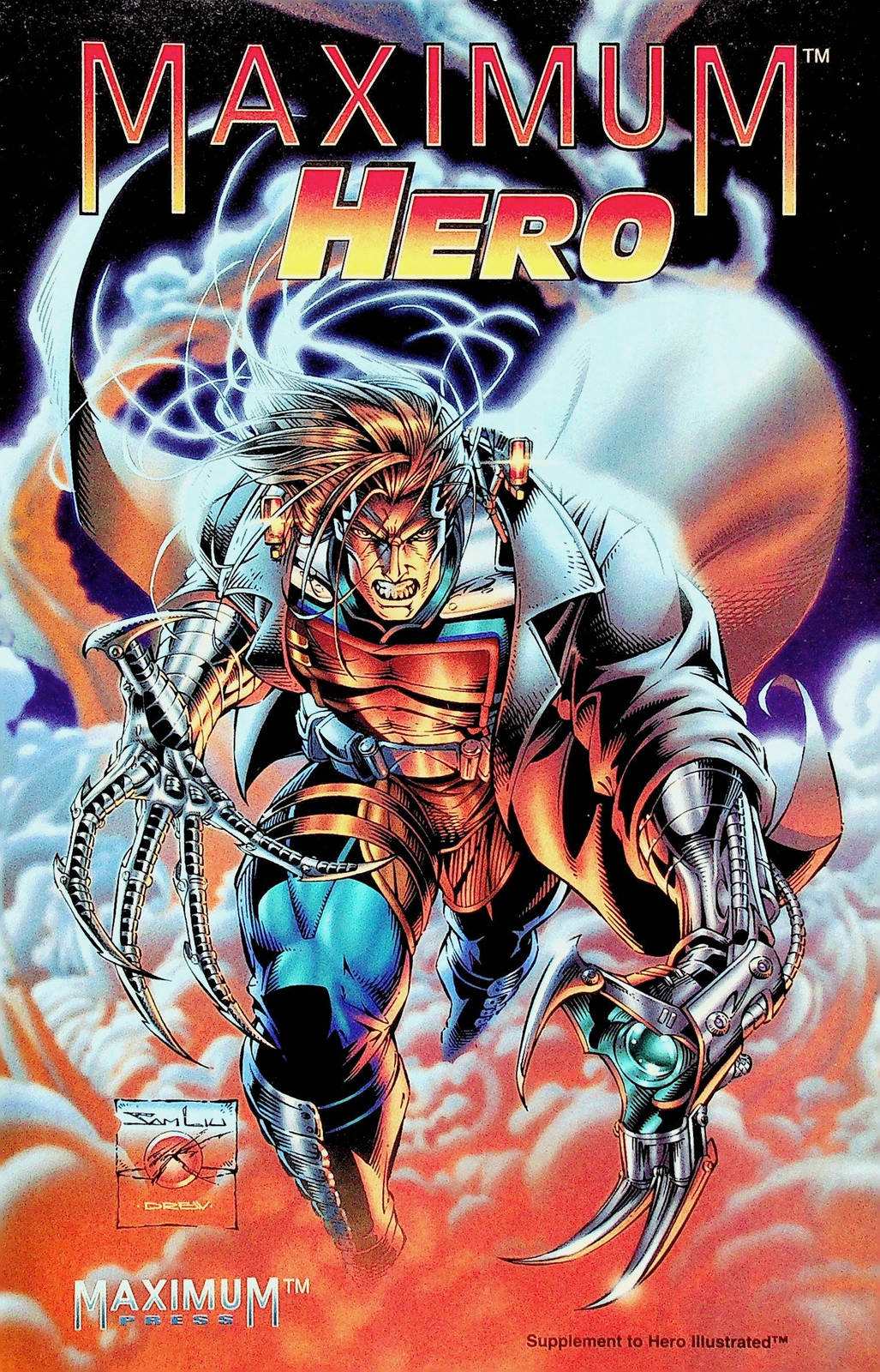 Cybrid MAXIMUM PRESS Comic Book Poster 6.5"x10" Sam Liu | eBay