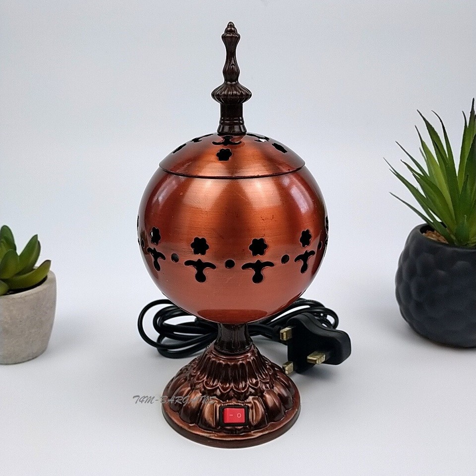 Arabian Incense Diffuser Bakhoor Oud Burner Bakur Metal Mabkhara Home ...
