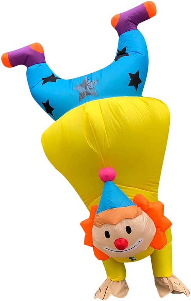 Halloween Inflatable Clown Costume Inflatable Blow-Up Costume Adult ...